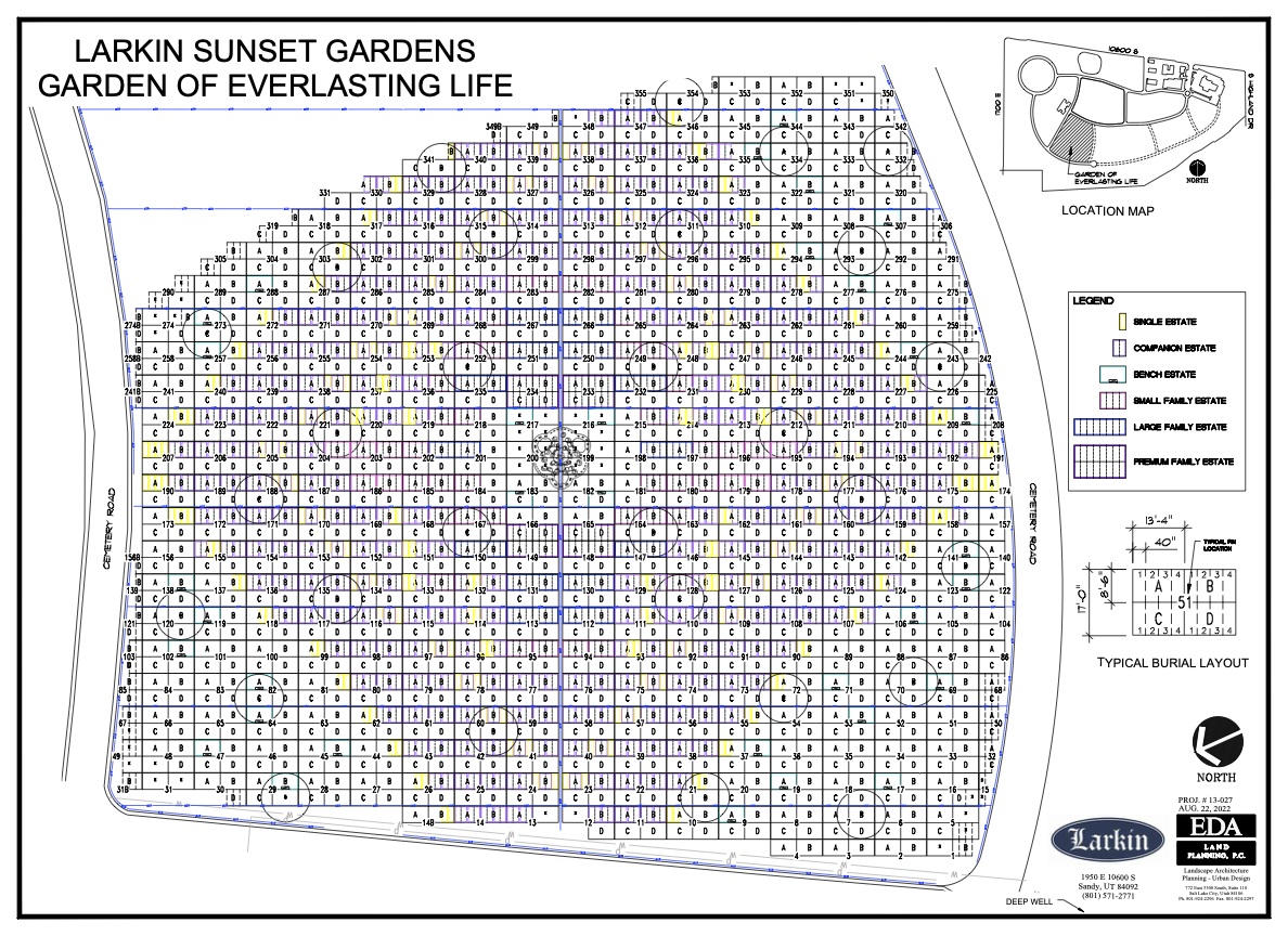 Cemetery Maps - Larkin Memorial | Find Graves and Navigate Our Beautiful Cemeteries in Utah